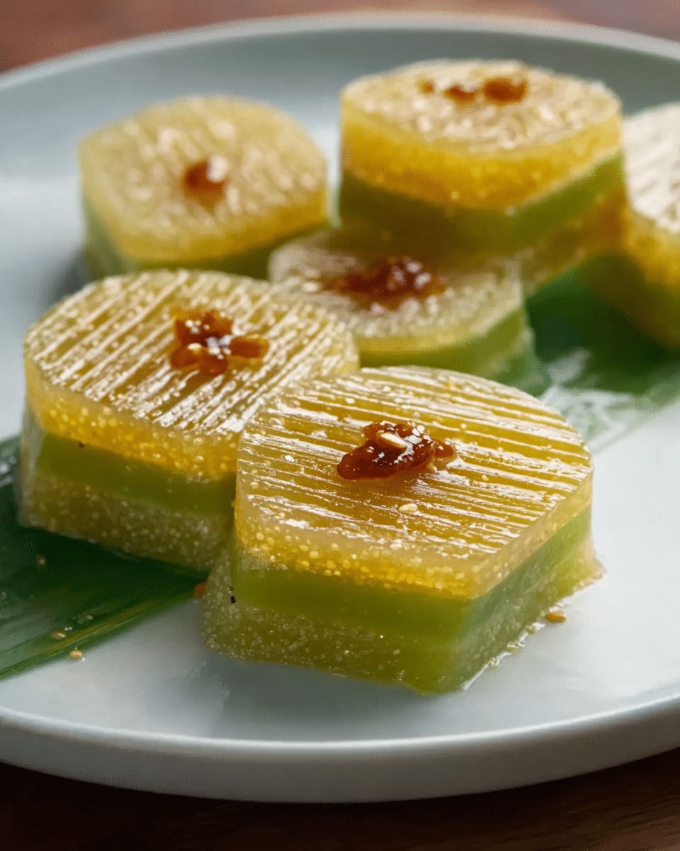 Steamed Pandan Tapioca Cakes: The Most Delicious Recipe You Must Try