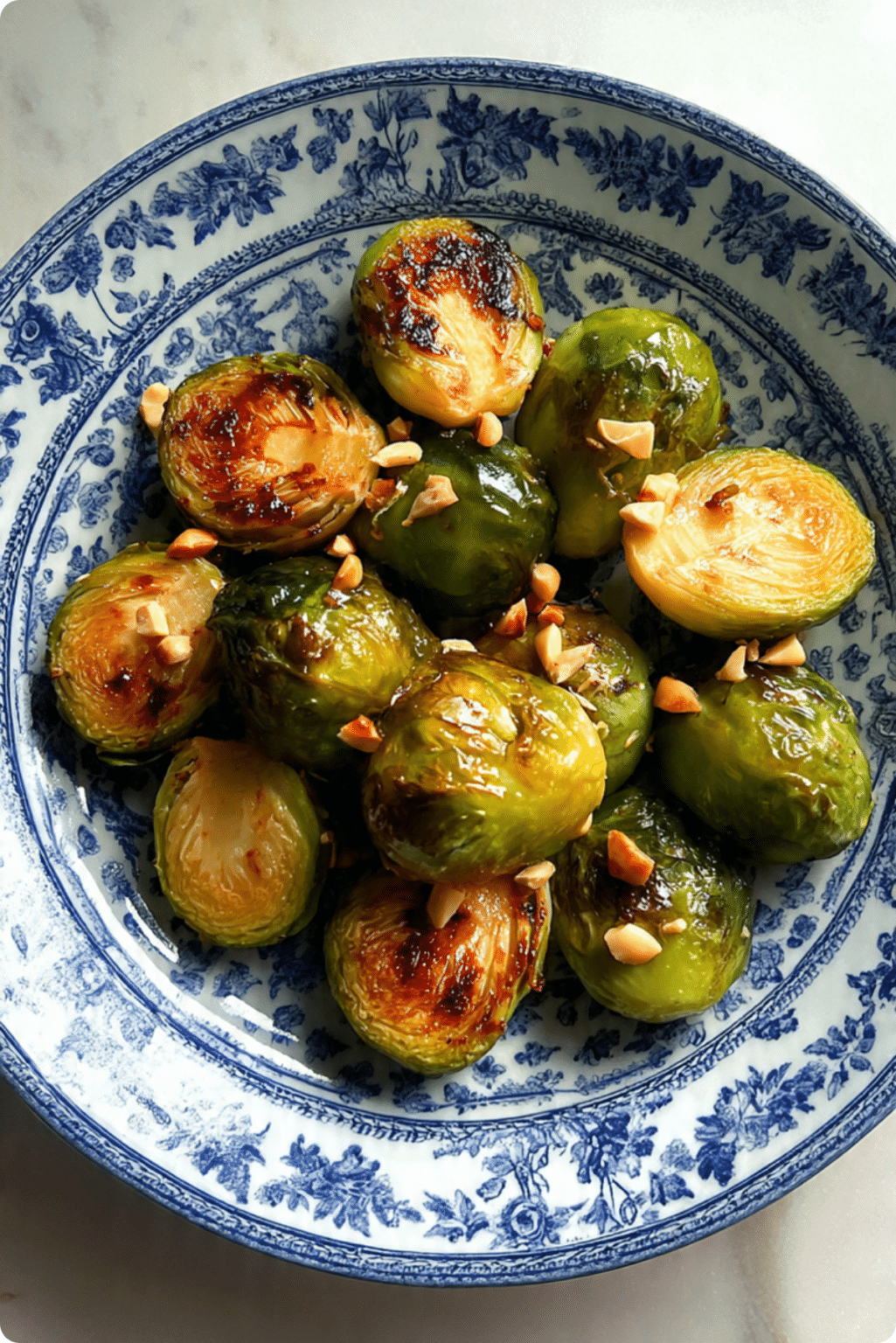 Maple Fish Sauce Brussels Sprouts - justthairecipes